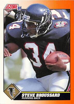 1991 Score Steve Broussard #358 Atlanta Falcons | eBay