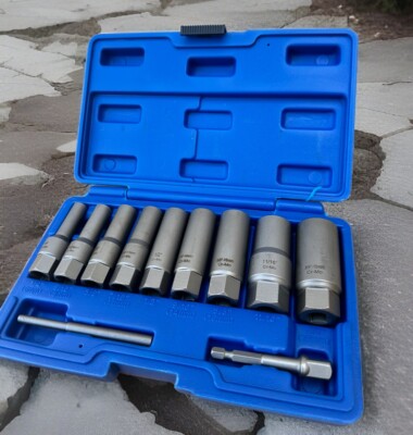 11pcs 3/8” Dr. DuoMetrix Impact Round Bolt Screw Nut Extractor Remove ...