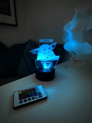 Baby Yoda Hologram Desktop Acrylic LED Display / Cosplay / StarWars Fan ...