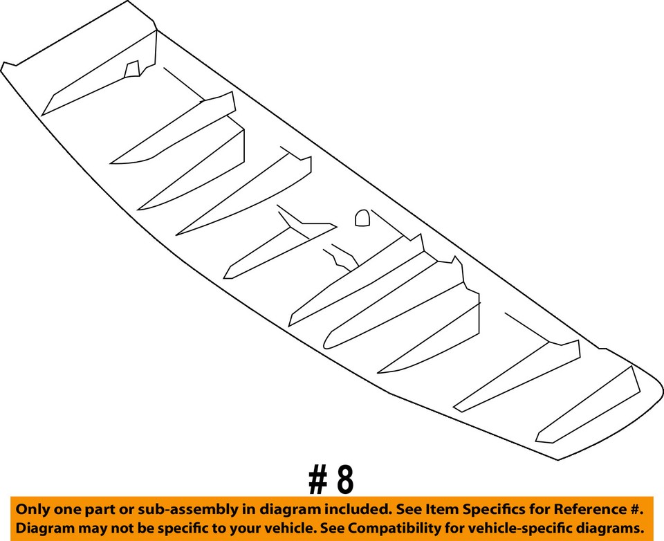 2014-2018 Nissan OEM Rogue Front Bumper Lower Shield 626604BA1B ...