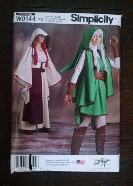 Warrior Zelda Cosplay Costume 6 - 22 Simplicity Sewing Pattern Uncut ...