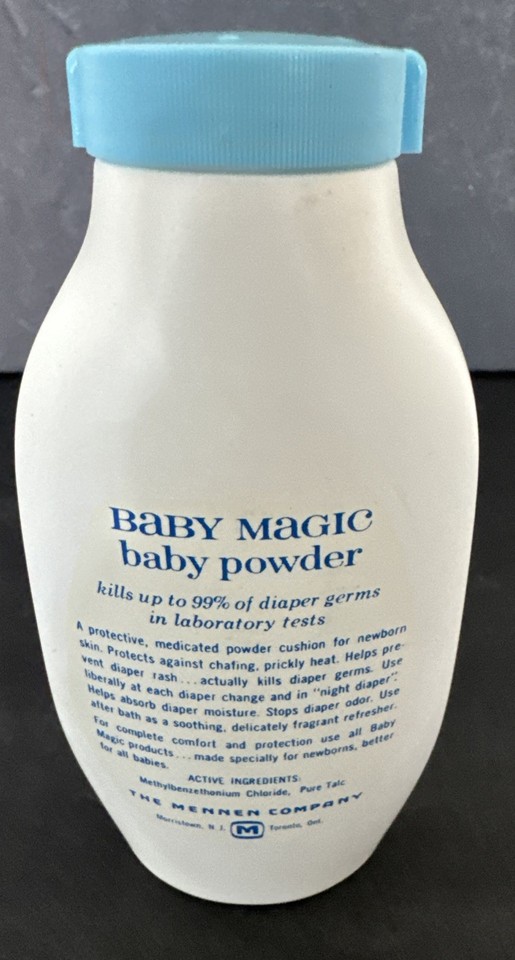 Baby Magic Powder Talc by Mennen 70s Original Net 4 Once Brand New ...