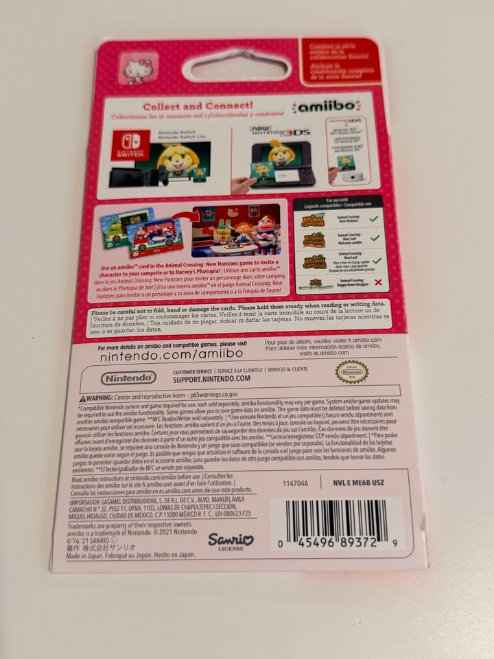 Nintendo amiibo Animal Crossing Sanrio Collaboration - Hello Kitty ...