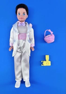 BARBIE Rare 1990 Wedding Day Todd Doll White Tuxedo Tux Shoes Extras ...