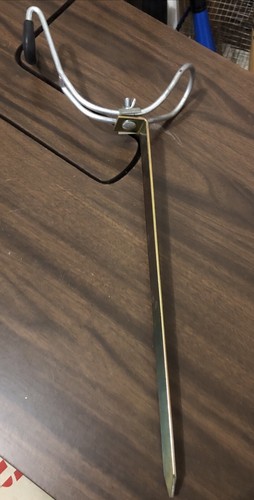 Vintage Klams Metal Fishing Rod Holder Model 103 Or 102 W/Ground Stake ...