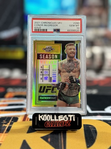 CONOR MCGREGOR 2021 UFC Chronicles Contenders Optic Gold 10/10 PSA 10 ...