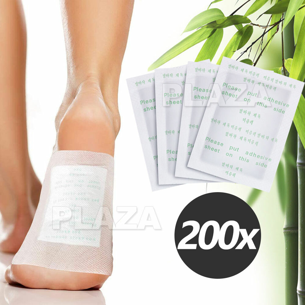 100 Pack Detox Foot Patches Pads Natural plant Toxin Removal 100 Sticky ...
