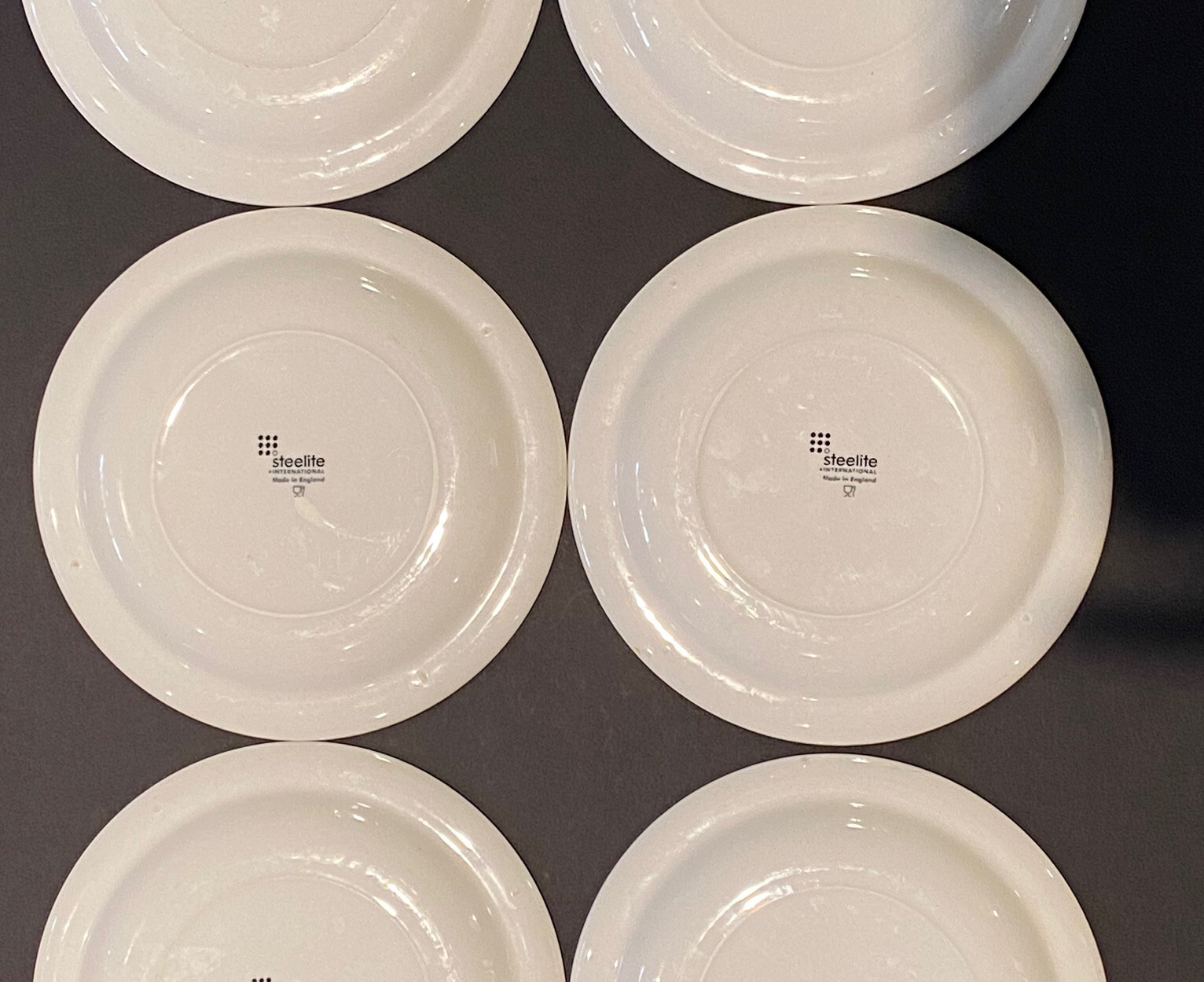 Tim Hortons steelite Set 6 porcelain 6” side plate saucer made in ...