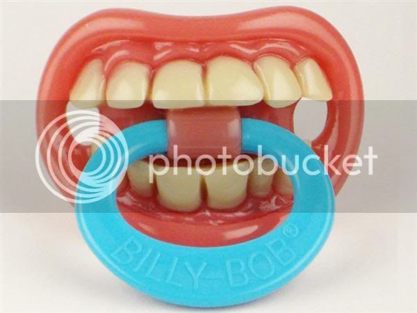 Child Funny Billy Bob All Adult Teeth Pacifier | eBay UK