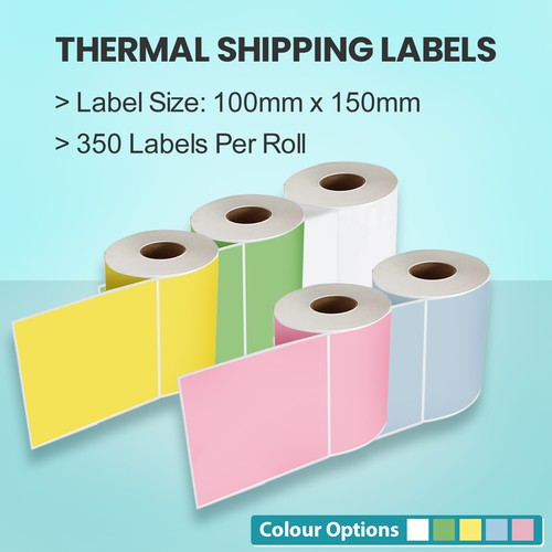 Direct Thermal Shipping Label 100x150mm 4x6 Fastway Startrack AusPOST ...