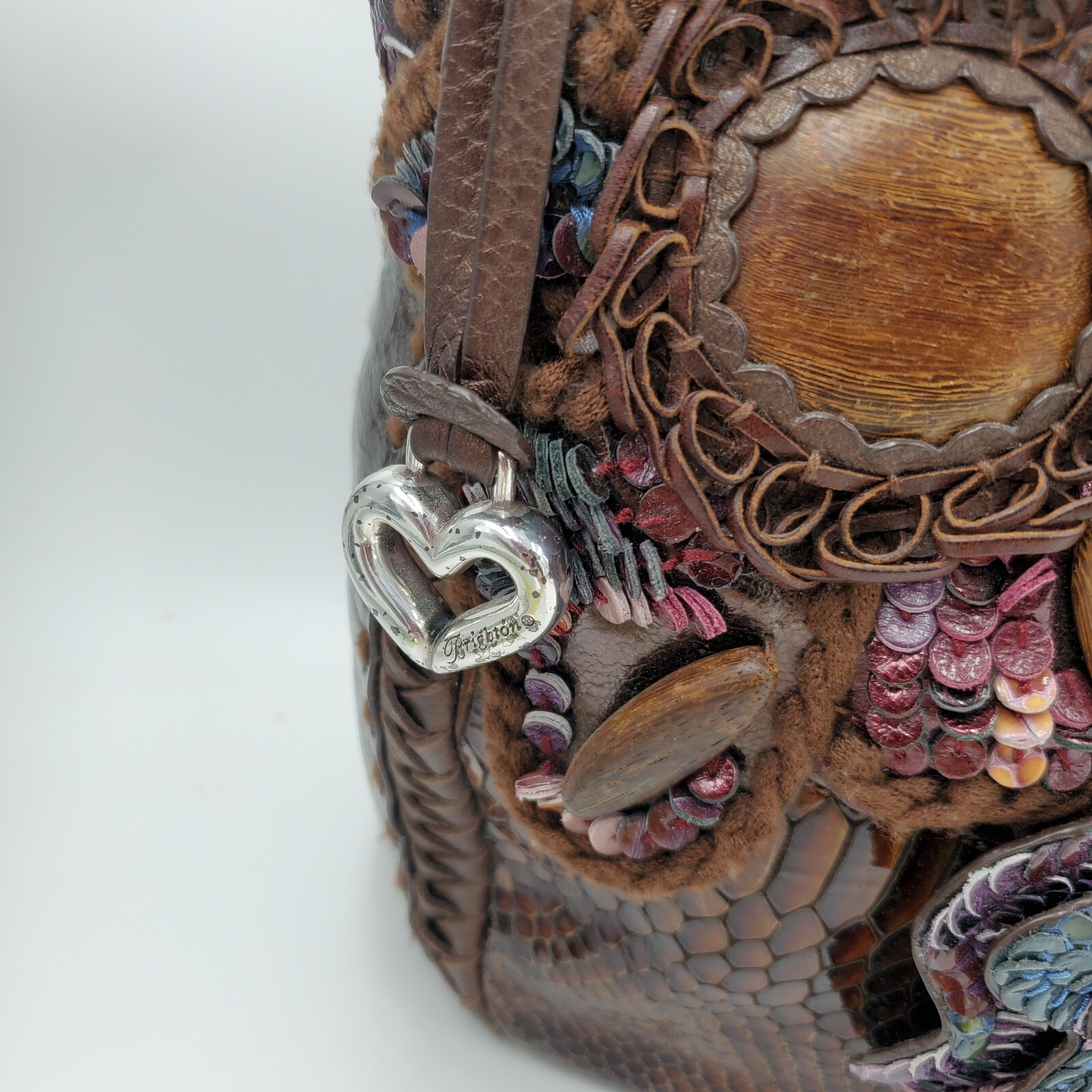 Brighton Mila Masterpiece Collection Shoulder Bag Purse 3D Flowers | eBay