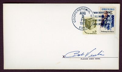 Bob Veselic Minnesota Twins Signed Envelope, Cooperstown Postmark ( Dec ...