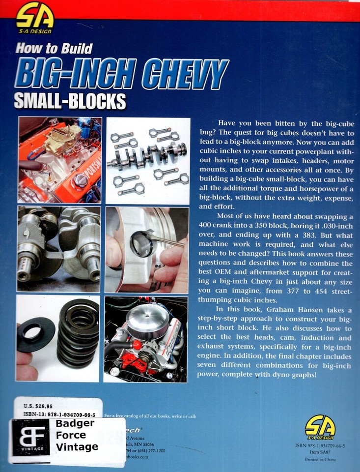 How to Build Big-Inch Chevy Small Blocks by Graham Hansen 2011 MN329 ...