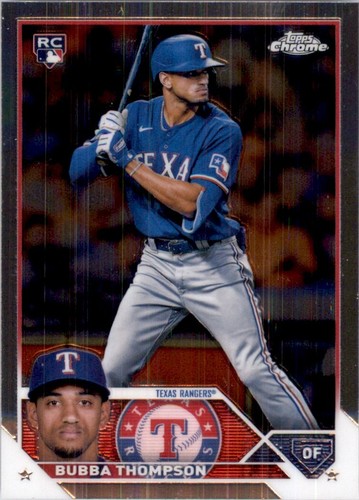 2023 Topps Chrome BUBBA THOMPSON RC Texas Rangers #58 | eBay