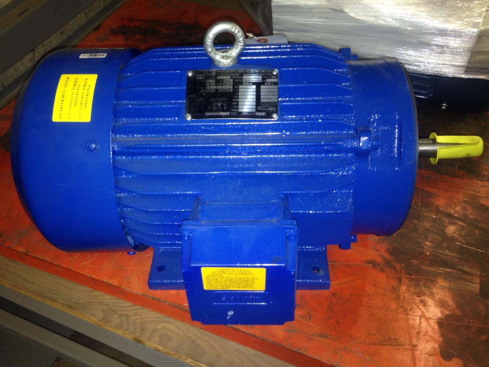 Elektrim AC Pump Motor CAT# 20JM-3-7.5-36, 7.5 HP, 3600 RPM, 213JM ...