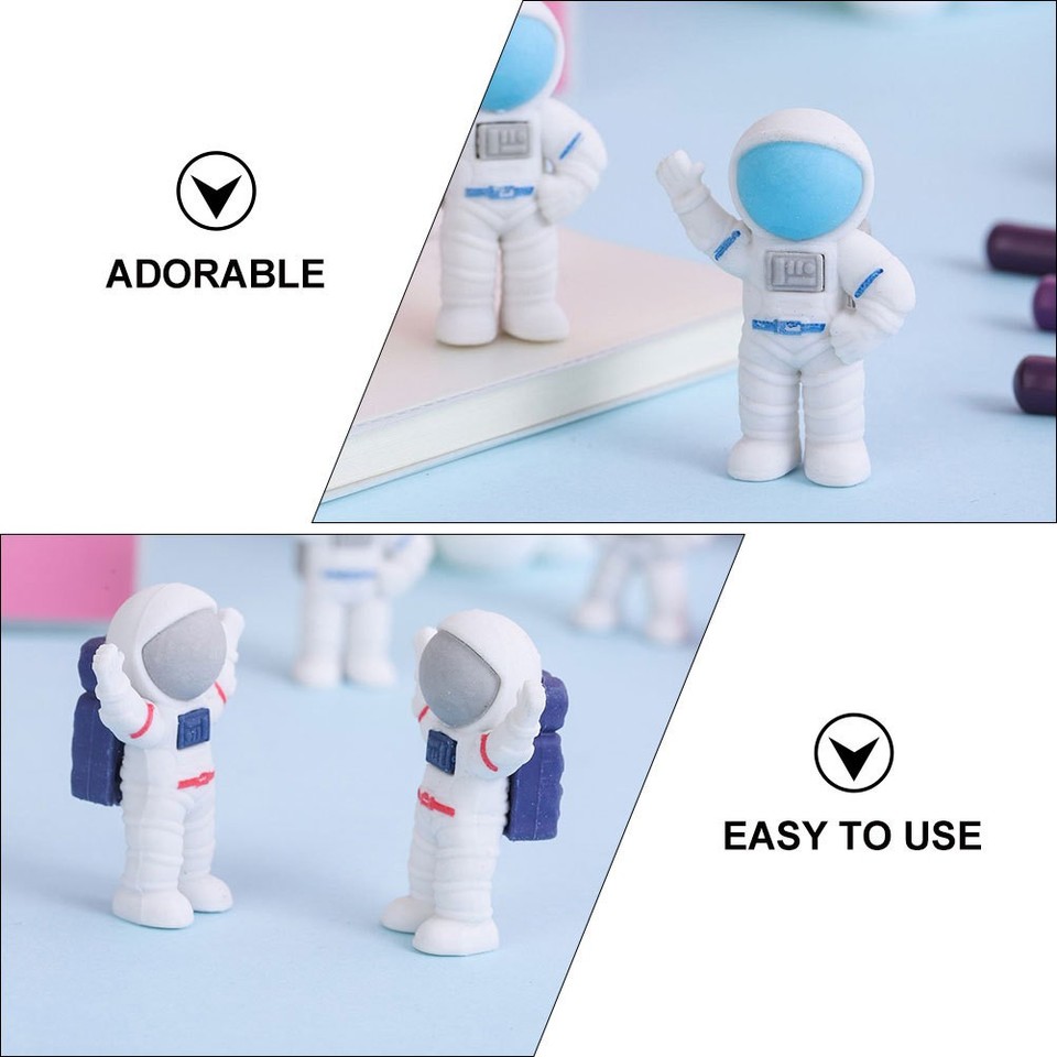 24 Pcs Mini Erasers Bulk Cute for Kids Cartoon Dessert Astronaut | eBay ...
