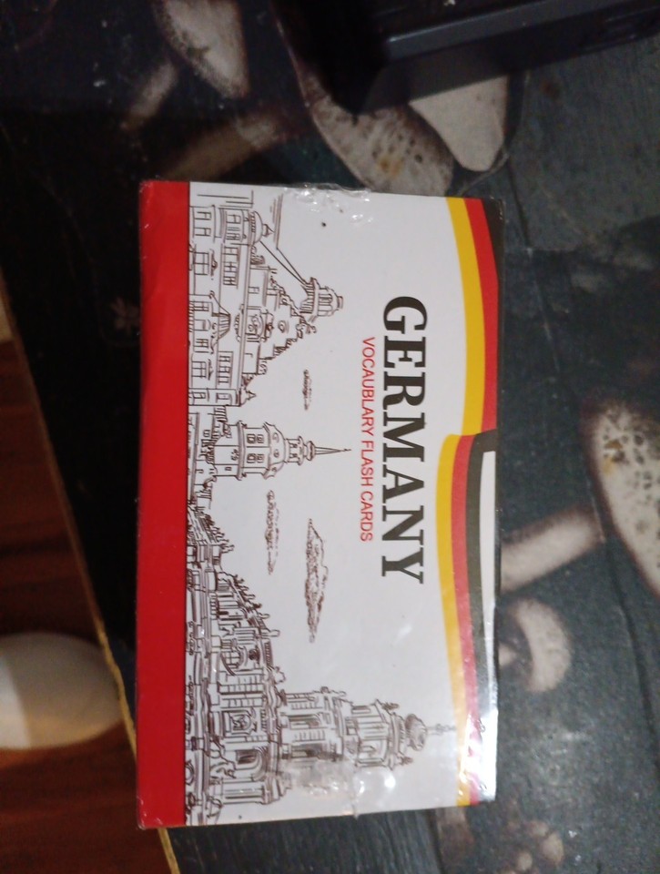Germany Vocabulary Flash Cards | eBay