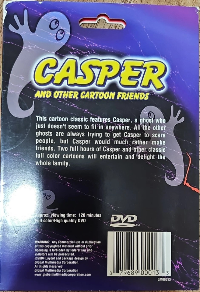 The classic DVD Casper And Other Cartoon Friends 2 Hour Cartoons | eBay