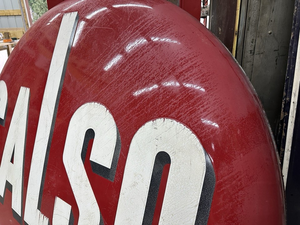 ORIGINAL Vintage CALSO SUPREME Porcelain Sign Standard Oil Of ...