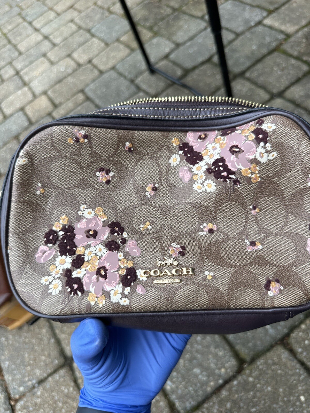 COACH 31433 ISLA CHAIN CROSSBODY SIGNATURE CANVAS FLO… - Gem