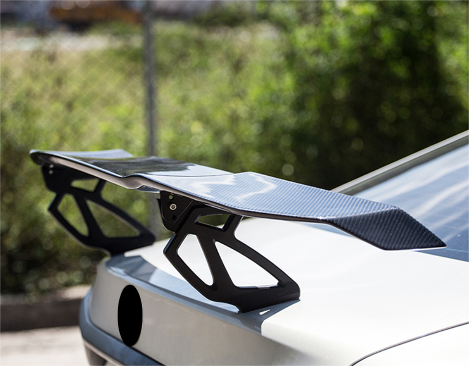 55'' Universal Spoiler Unpainted Rear Wing Sedan/Coupe V Style General ...