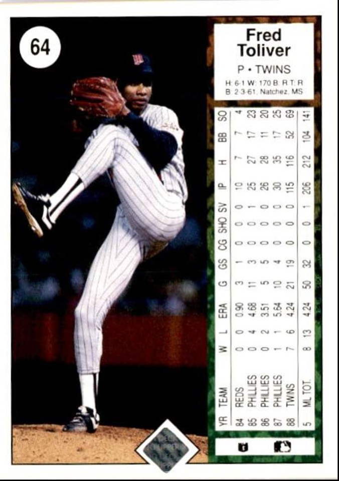 1989 Upper Deck Fred Toliver .. Minnesota Twins #64 | eBay