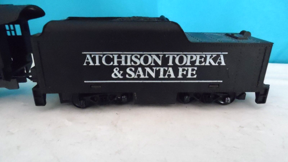 Tyco 2-8-0 Steam Locomotive #638 w/ Santa Fe Tender ATSF, Vintage Ho ...