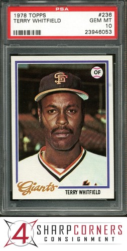 1978 TOPPS #236 TERRY WHITFIELD GIANTS PSA 10 | eBay