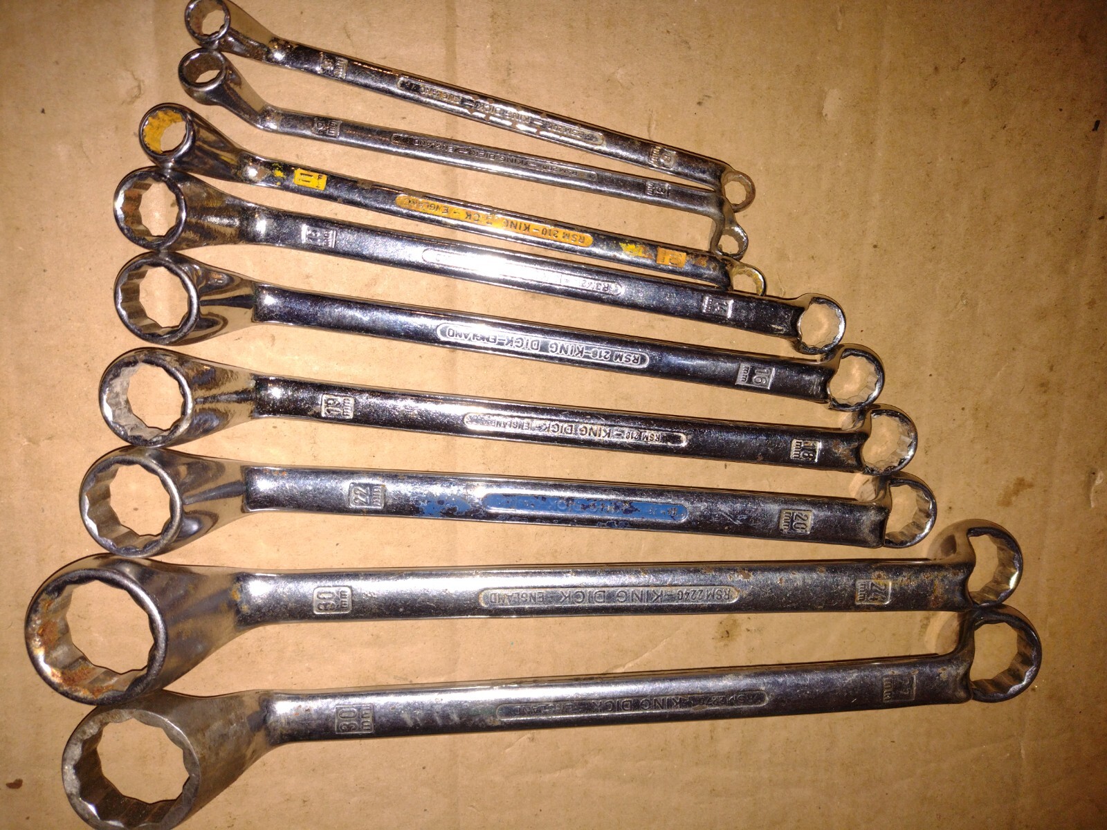 KING DICK SPANNERS- TOOLKIT Wrenches Ring Spanner-Wrenches MADE IN ENGLAND | eBay UK