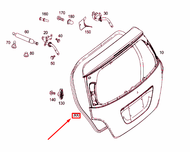 Mercedes-Benz R W251 Rear Panel Door Seal A2517400778 Genuine for sale ...