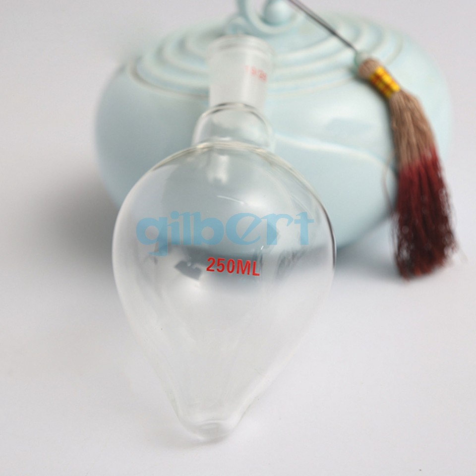 5-500ml Single Neck Socket Joint Pear Shape Glass Boiling Flask ...