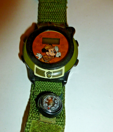 Vintage Disney by SII Electronic Mickey Mouse Character Watch Compass ...