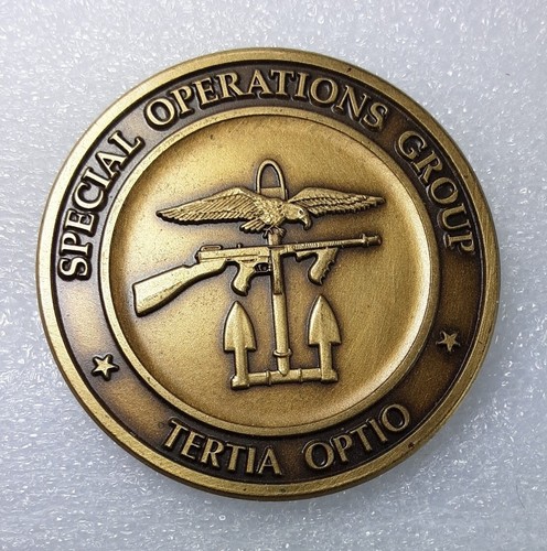 CIA Special Operations Group TERTIA OPTIO RARE Challenge Coin | eBay