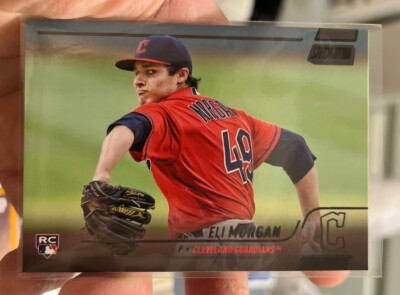 2022 Stadium Club Base Red Foil SP #109 Eli Morgan Rookie Cleveland ...