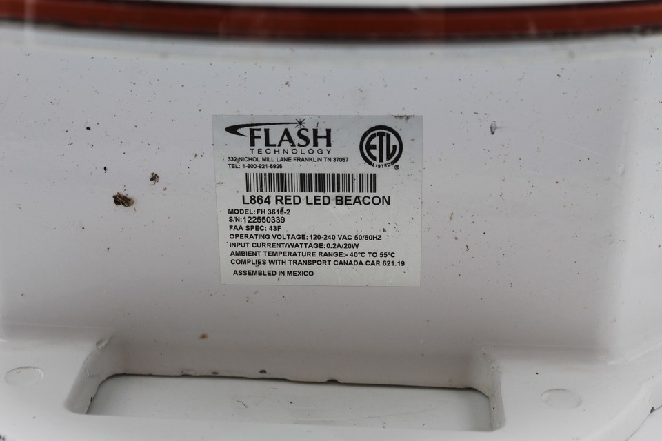 Flash Technology Dialight L-864 LED Beacon Strobe Light FH 3610-2 | eBay