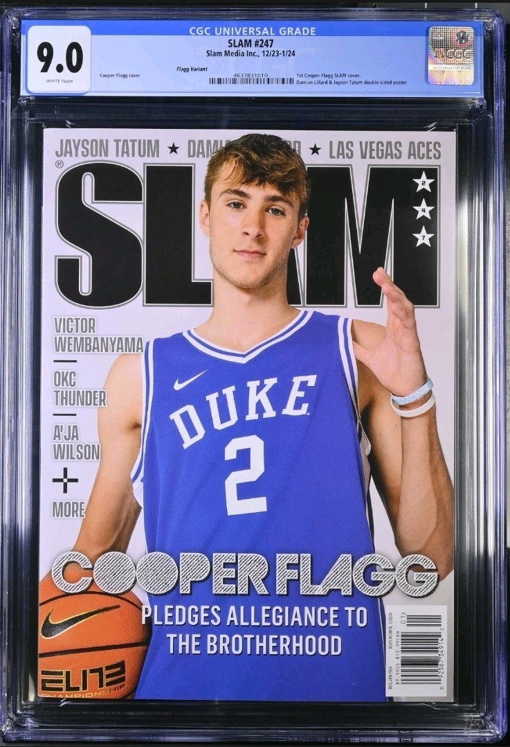 2023 SLAM Magazine #247 1st COOPER FLAGG Cover Graded CGC 9.0 | eBay