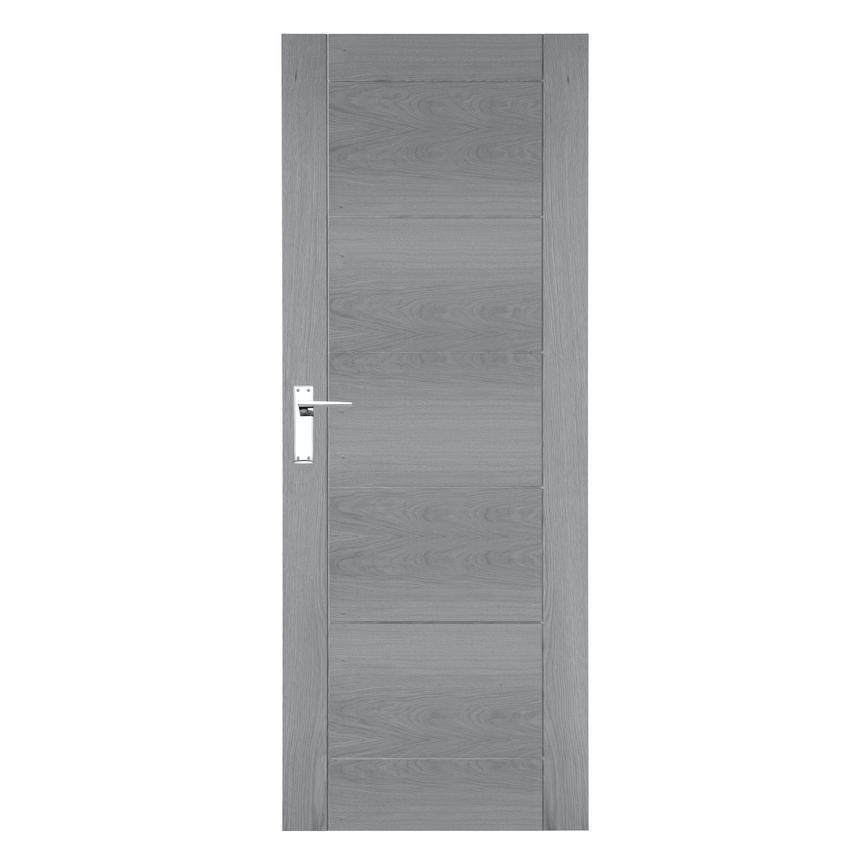 Howdens Linear Oak Grey Pre-Finished Door 2'9" 1980 X 840 | eBay UK