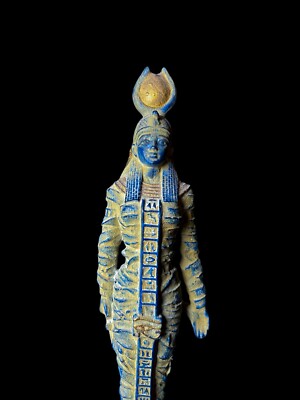 Goddess Isis Beautiful Statue made in Egypt from Coloured Stone ...
