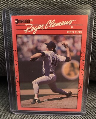 Roger Clemens Donruss 1990 *ERROR BASEBALL CARD* “No . After INC Error ...