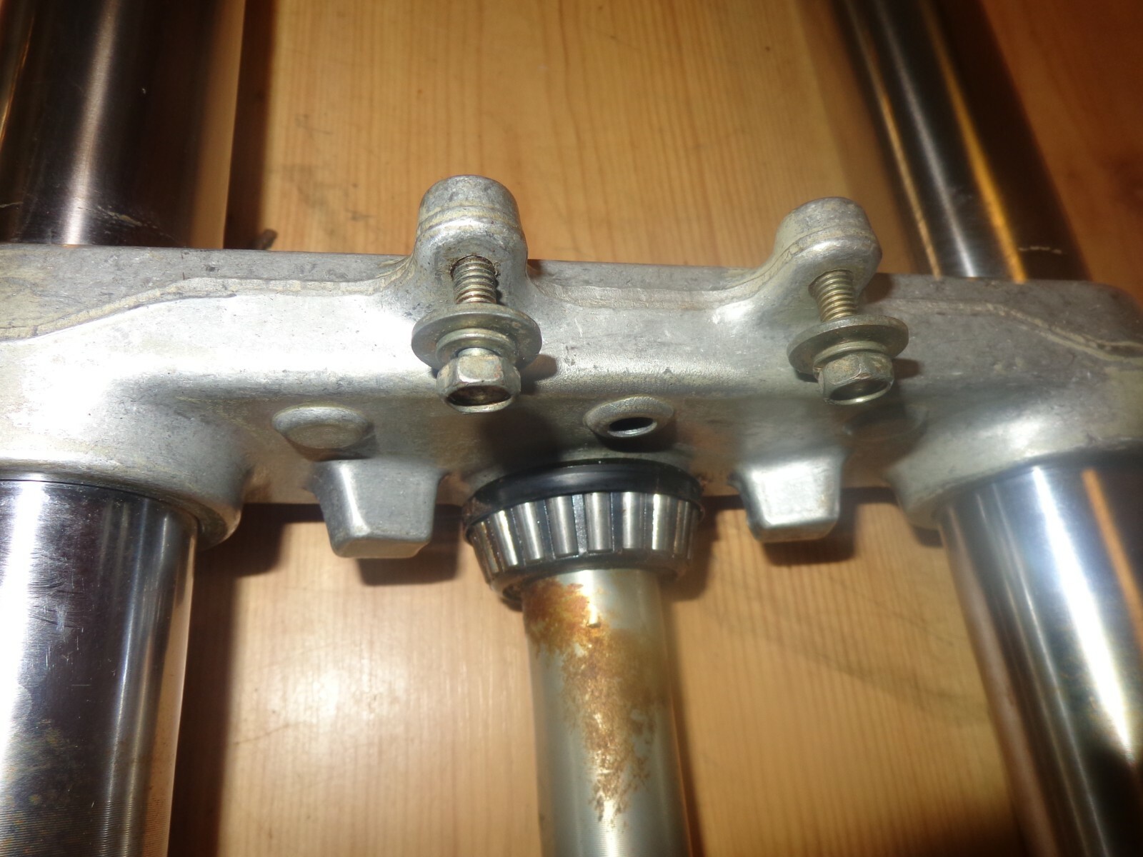 1985 Yamaha YZ125 YZ 125 OEM Front Forks Triple Clamps Clamp Fork 43mm ...