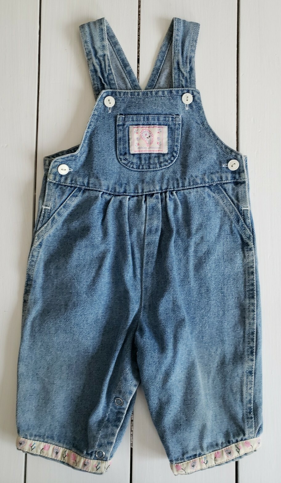 Vtg 90s Paisley Passion Light Stone Wash Denim Jean O… - Gem