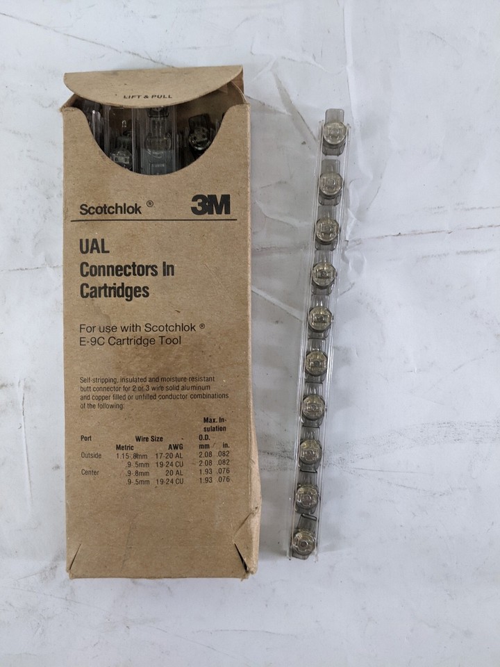 3M SCOTCHLOK UAL Connectors in Cartridges For E-9C Tool, 9 in box | eBay