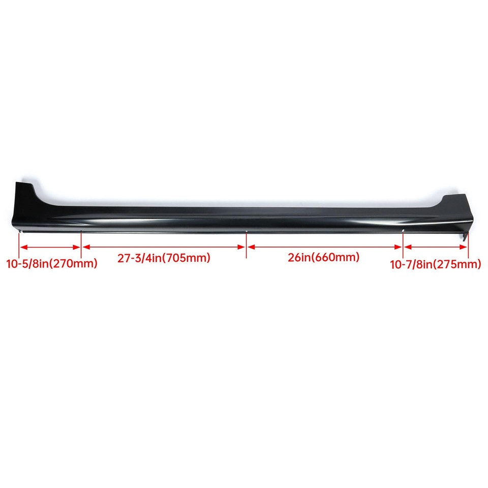 M-style Side Skirts Rocker Panels For Honda Civic 9th 4-Door Sedan 2012 ...