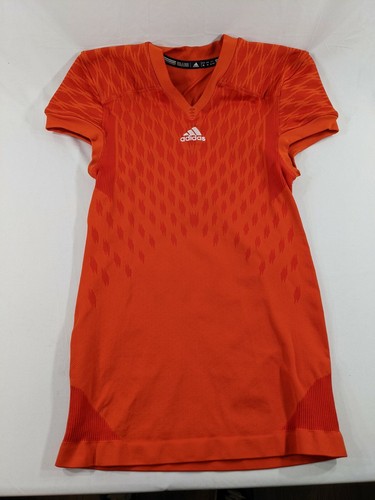 ADIDAS Men's Sz XL Orange Under Pad Compression Short Sleeve Football ...