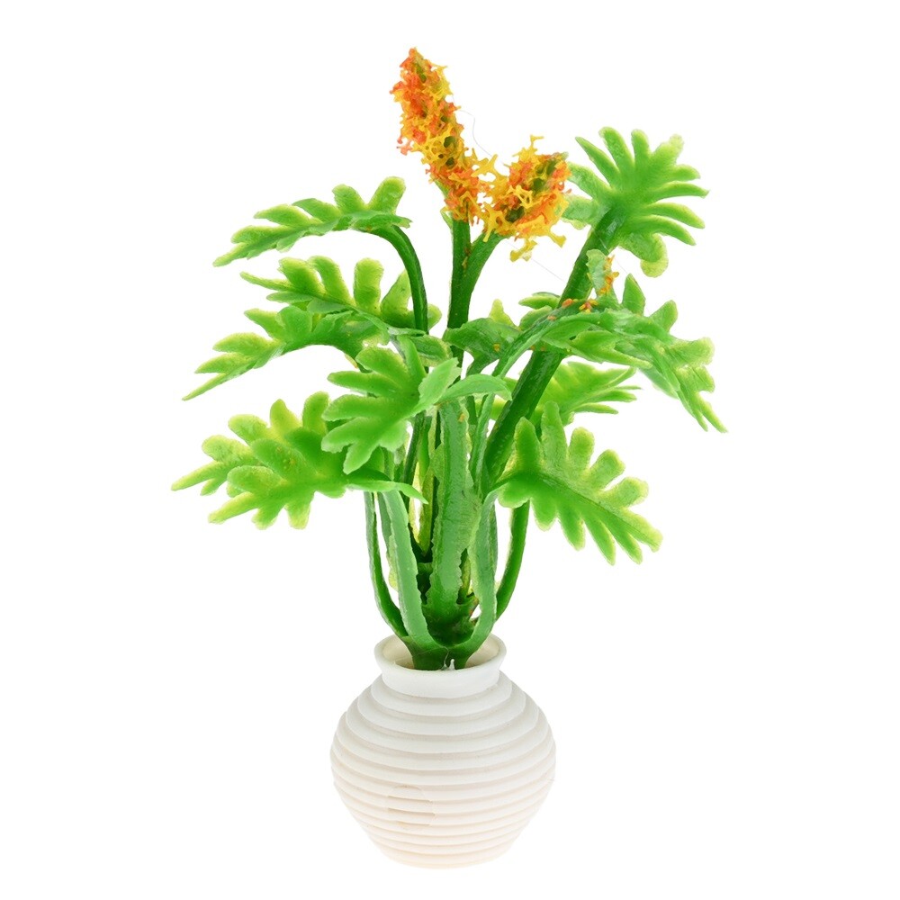7Pcs Mini Flower Pots Colorful Mix HO O Scale Model Railway Dollhouse ...