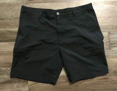 Chaps Golf Mens Size 40 Black Flat Front Casual Golf Shorts | eBay