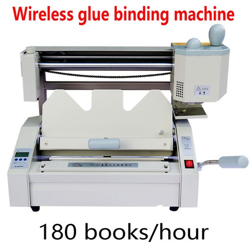 Hot! 110V Desktop Manual Hot Glue Book Binding Binder Machine DC-30+3 ...