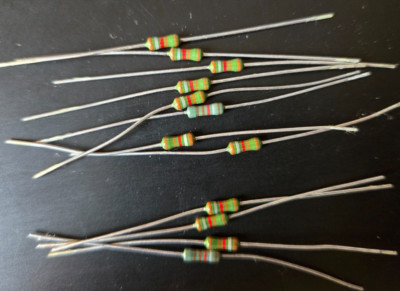 12pcs 1.82k ohm 1/4W 1% Metal Film Precision Axial Resistors Dale ~ NEW ...