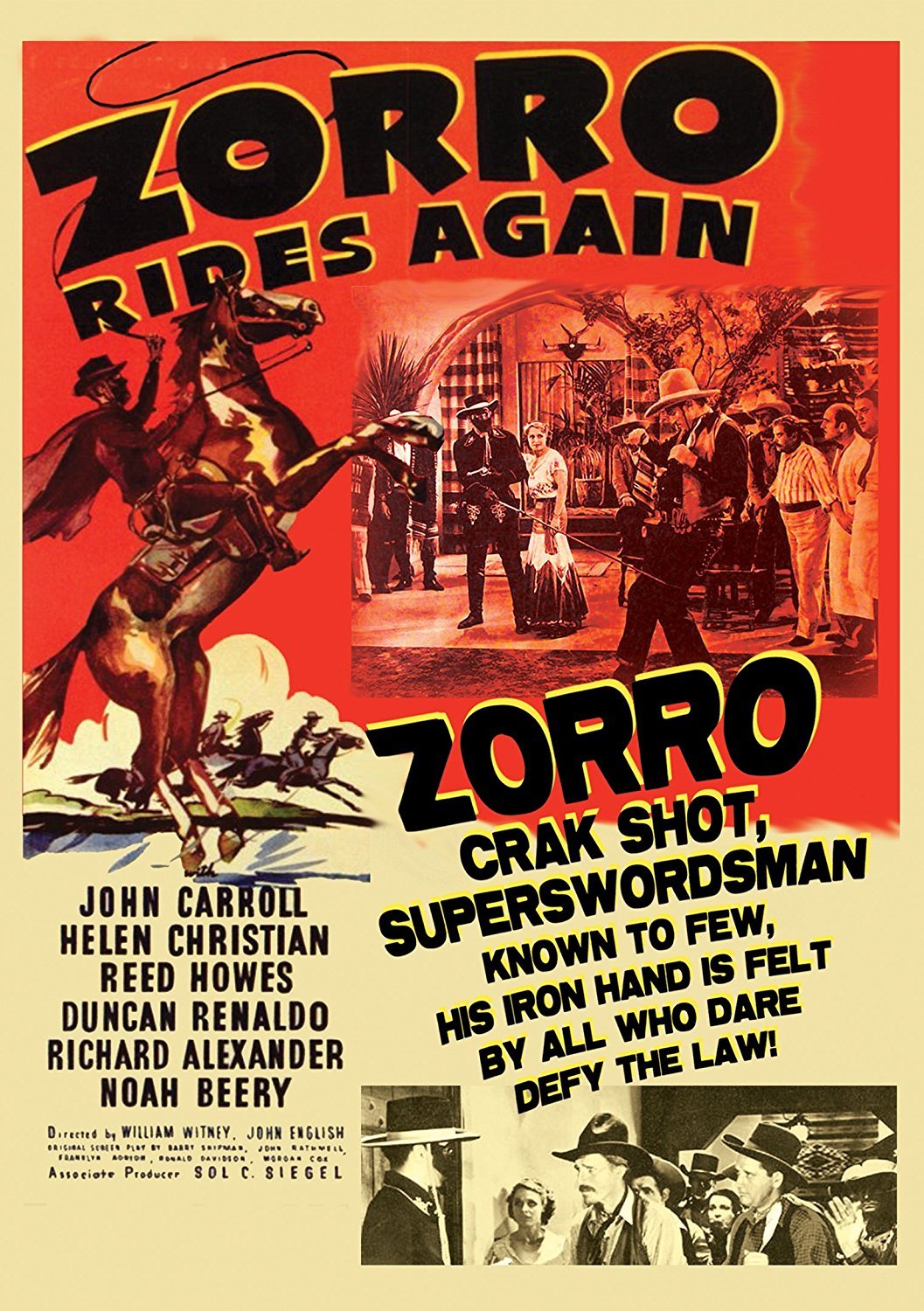 Zorro Rides Again (DVD, 2017)-serial-western-john carroll-desperadoes ...