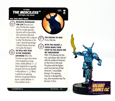 DC Heroclix The Merciless #065 w/ Card DC Rebirth Set | eBay